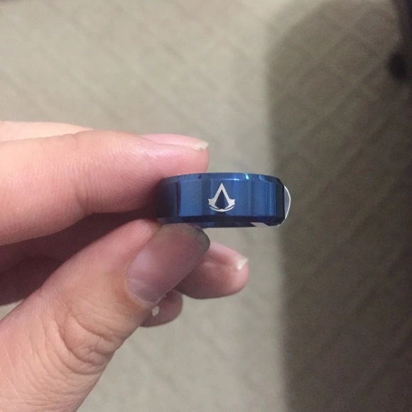 Accessories | Blue Titanium Assassins Creed Ring | Poshmark